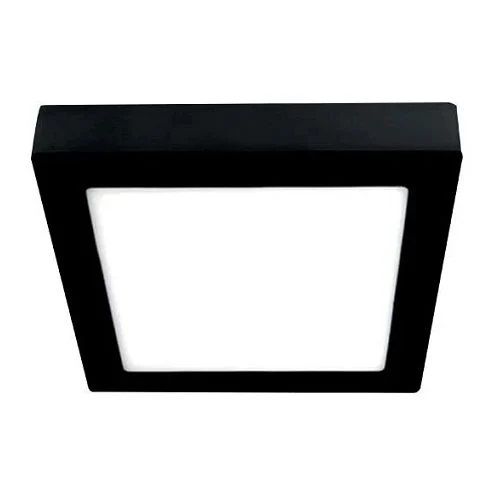 Kare Led Armatür Siyah 24W 6500K Beyaz Işık